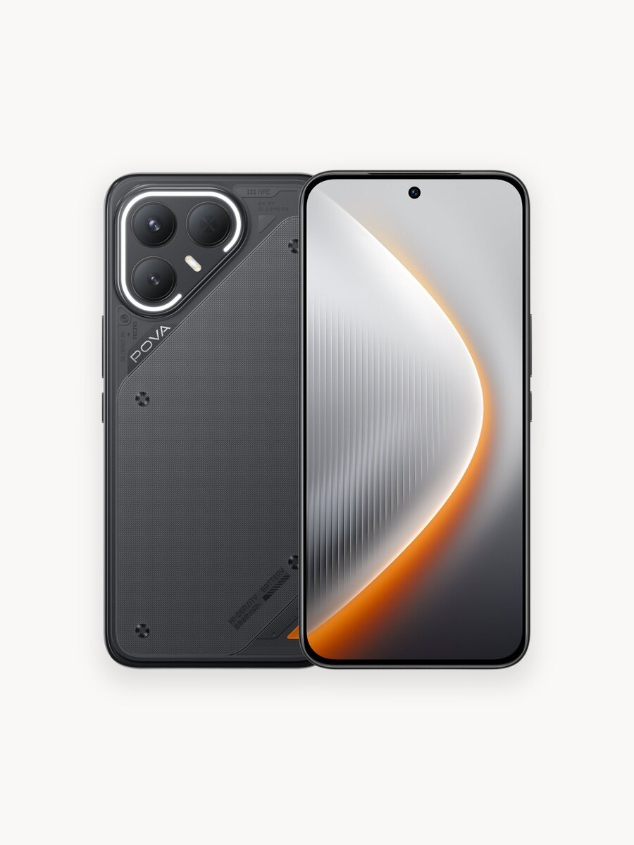 Смартфон TECNO POVA 7 Pro 5G 12ГБ/256ГБ, черный (geek black)