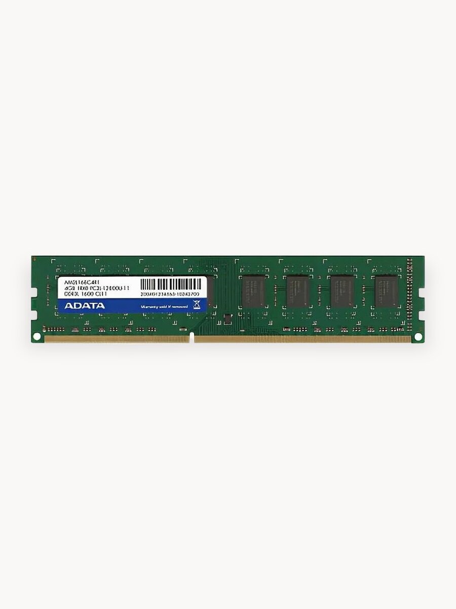 Оперативная память ADATA (AM2L16BC4R1-B0ES) DDR3L 4Гб, DIMM,1600 МГц