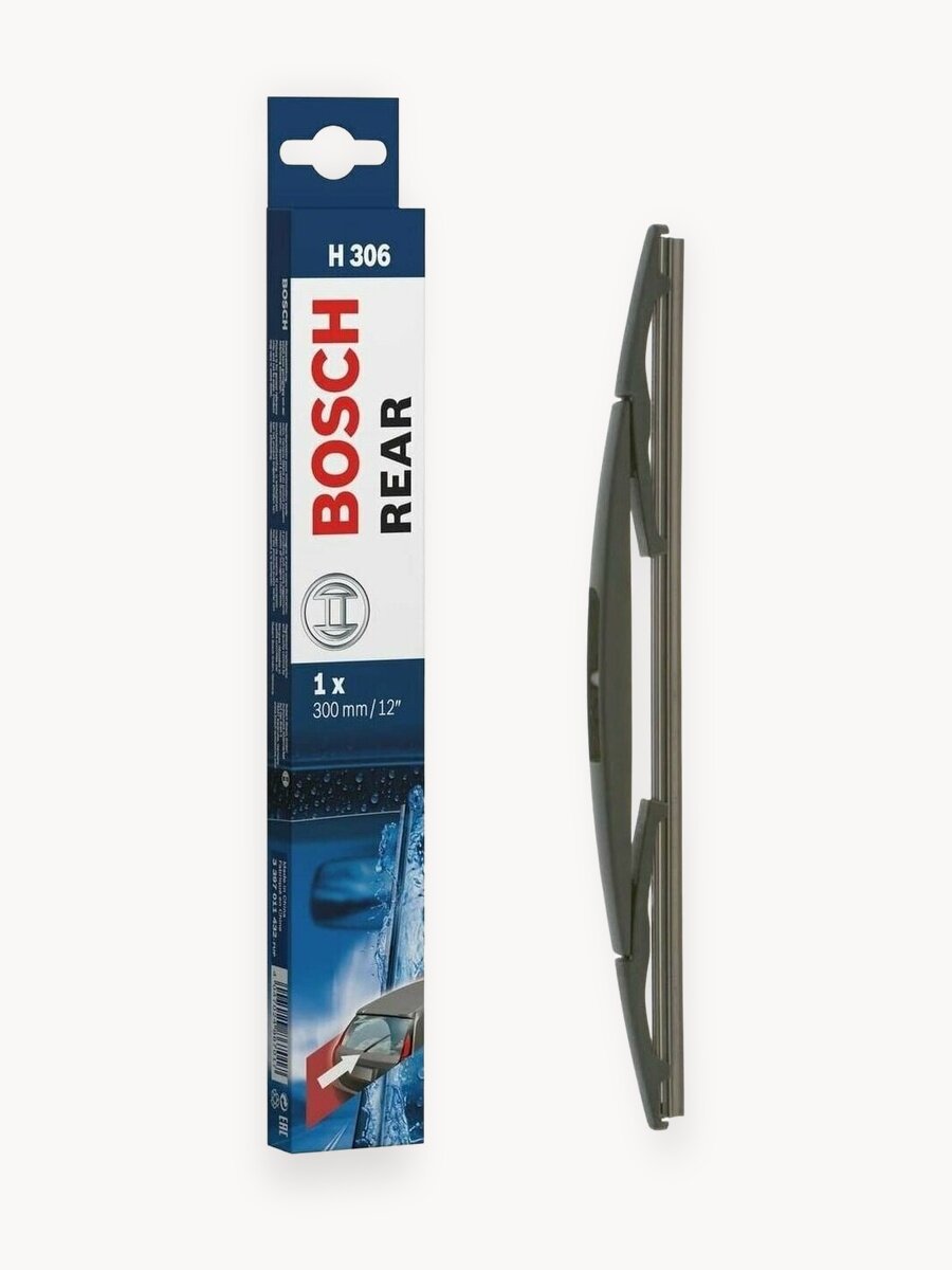 Bosch щетка стеклоочистителя заднего стекла bosch 300mm (h 306) 3397011432