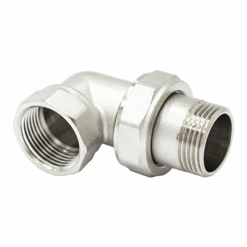 Американка угловая DN20 3/4" латунь никелированная (соединитель)
