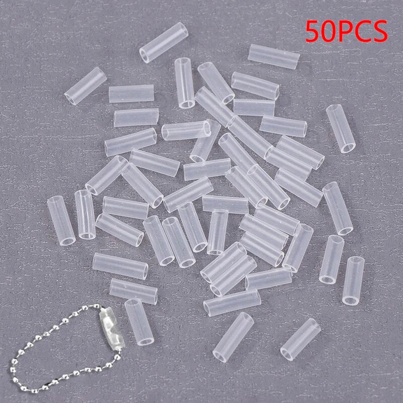 Цепочки из бисера SayMakerLace прозрачные пластиковые брелоки 10/20/50 шт 50pcs Transparent