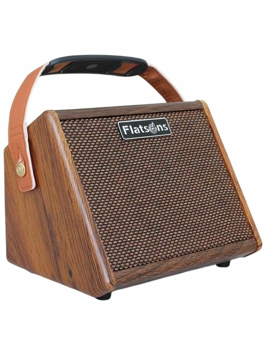 Портативный комбоусилитель гитарный/микрофонный, На аккумуляторе, Bluetooth, 15Вт, Flatsons