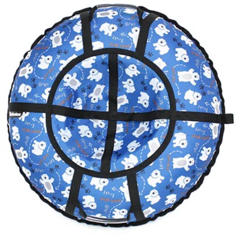 Тюбинг Hubster люкс Pro S синие мишки, без камеры, ПВХ, 80 см