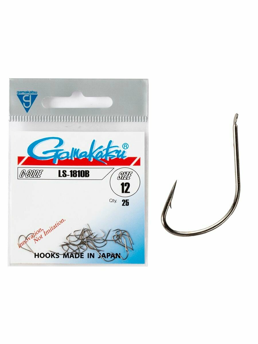 Крючки Gamakatsu LS-1810B HOOKS BRONZE размер 12 (упк.25шт.)