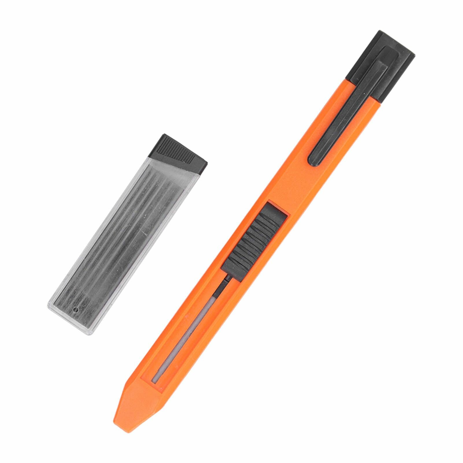 Набор механических плотницких карандашей-маркеров с 6 сменными стержнями для точной и прочной маркировки по дереву