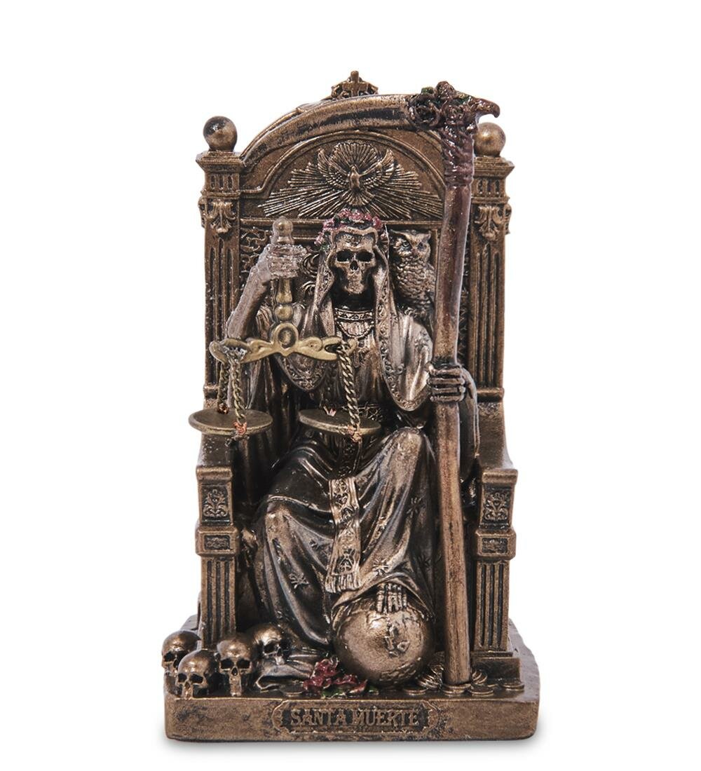 Статуэтка Санта Муэрте на троне