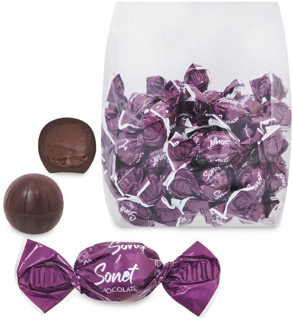 Шоколадные конфеты "Сонет" шоколадный 0,5кг (Sonuar) A2189880