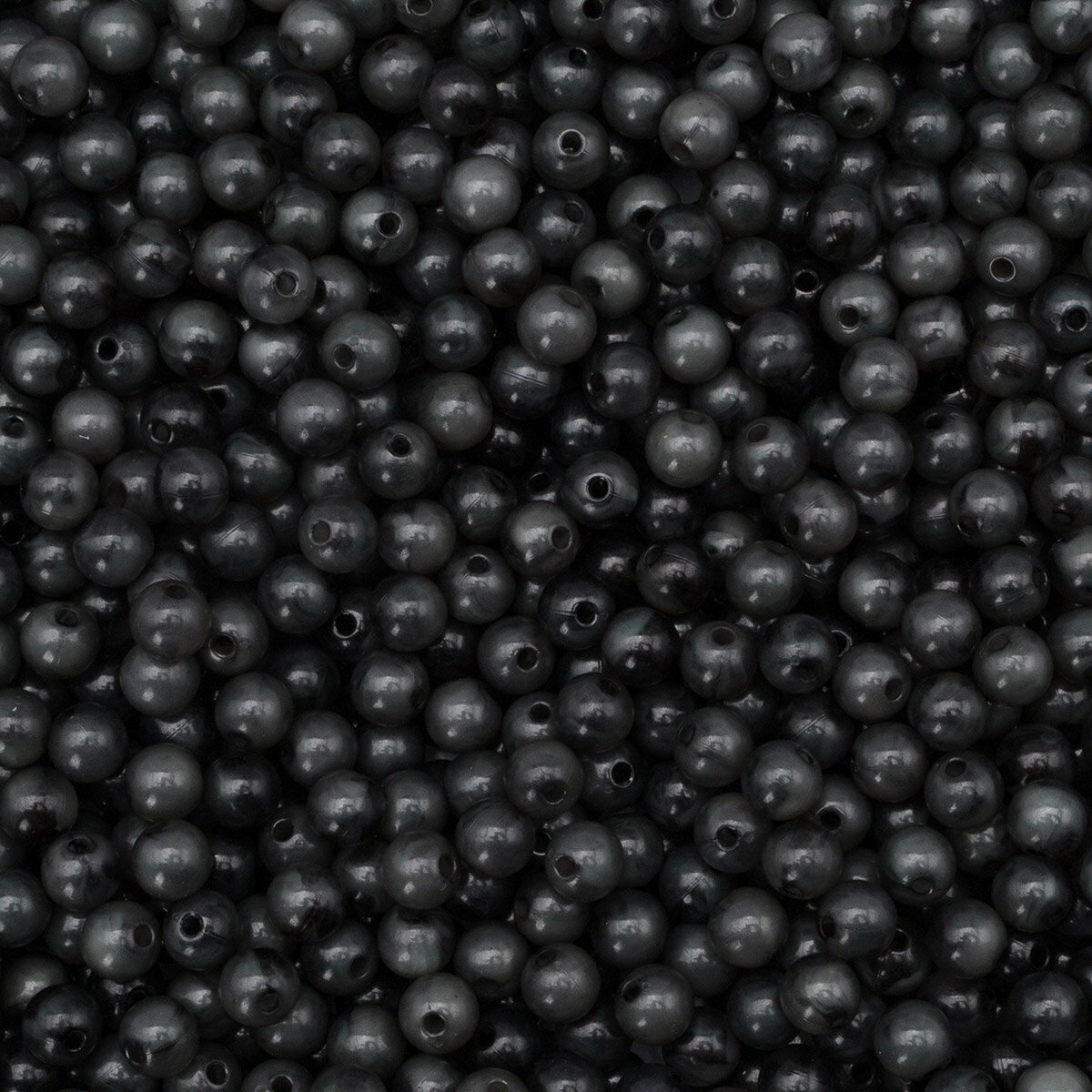 Бусины для рукоделия полупрозрачные 2008 пластик, 8мм, 20гр (70+/-4шт) Astra&Craft (AD052 серый)