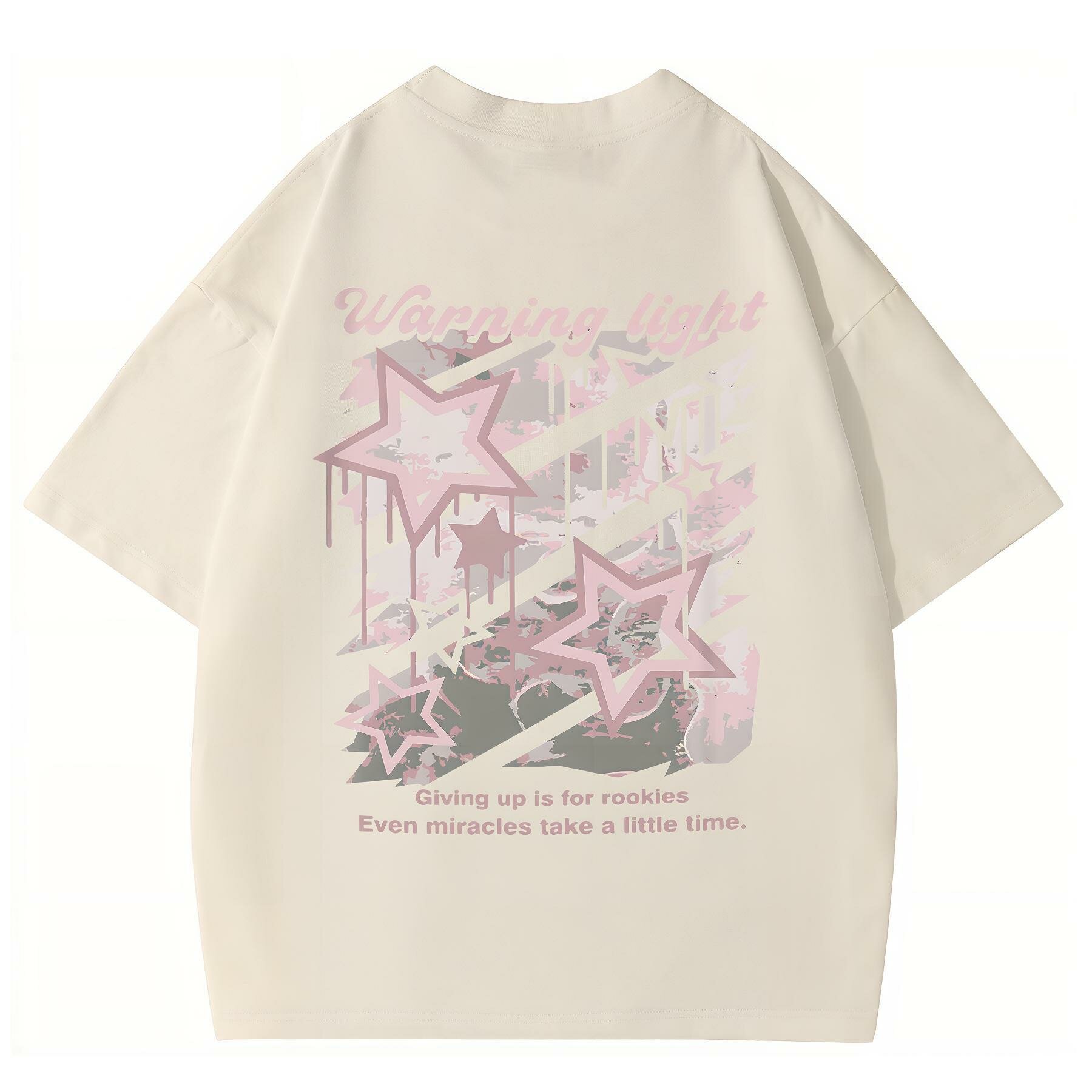 Футболки унисекс WARNING LIGHT 5174150 с круглым вырезом средней плотности L EU