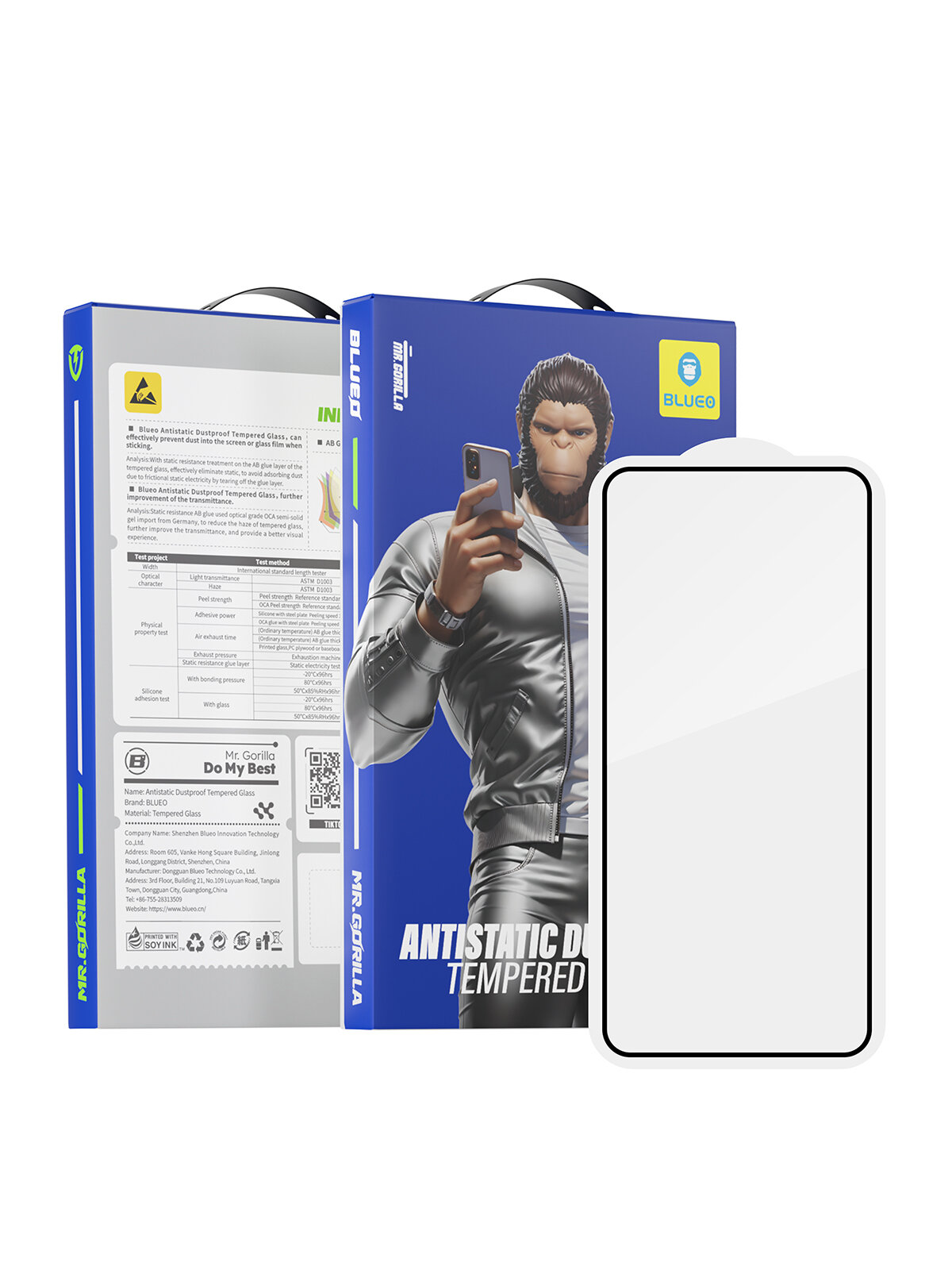 BlueO стекло для Xiaomi 15, Silk Full cover Anti-Static Black