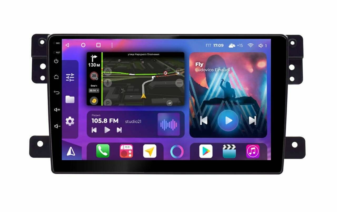 Магнитола Сузуки Гранд Витара FarCar (Suzuki Grand Vitara) 2005-2015 на Android 12 - 9 дюймов