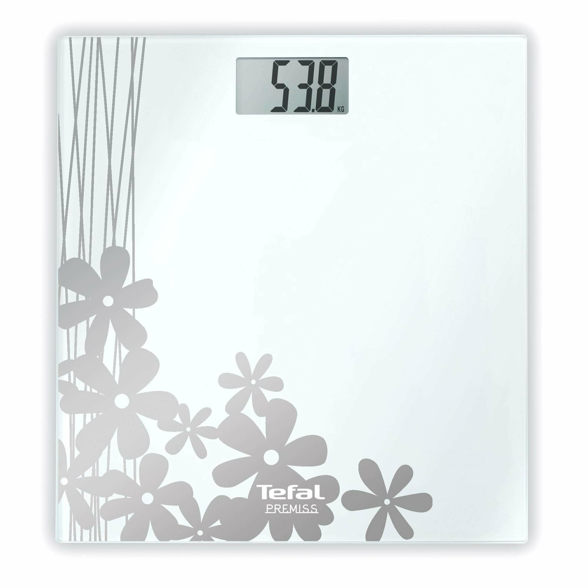 Весы Tefal PP1430V0, для измерения веса, точность 100г, максимальная нагрузка 150кг, серые