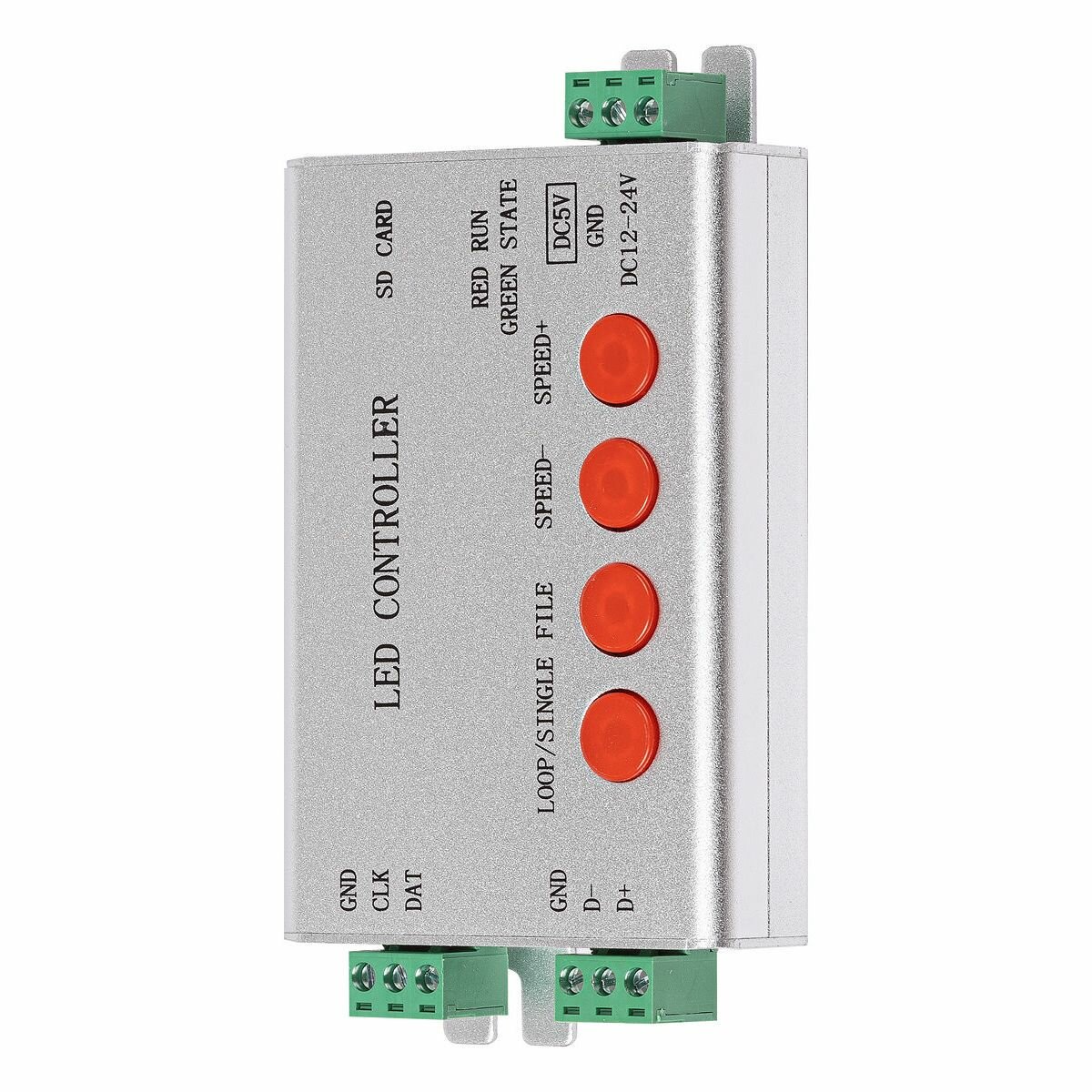Контроллер SPI/DMX, 5-24В, 2048/512PIX, SD-карта, ML-2048-RC
