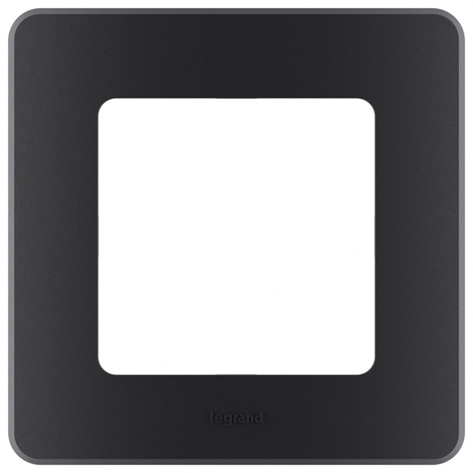 Рамка 1-постовая Legrand/Daccord Inspiria, Антрацит