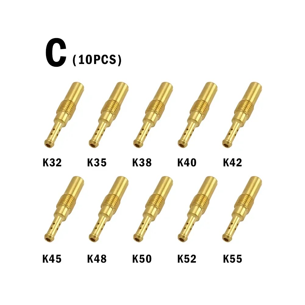 10 шт. главные жиклеры карбюратора мотоцикла M5, медленные пилотные форсунки для Keihin PWK BD CRS C