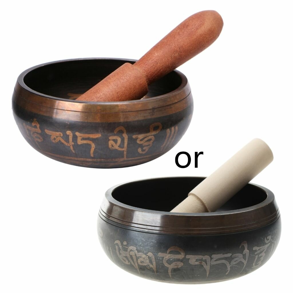 Буддизм Тибетская поющая чаша Ручной чеканки Йога Медная Чакра Медитационный подарок