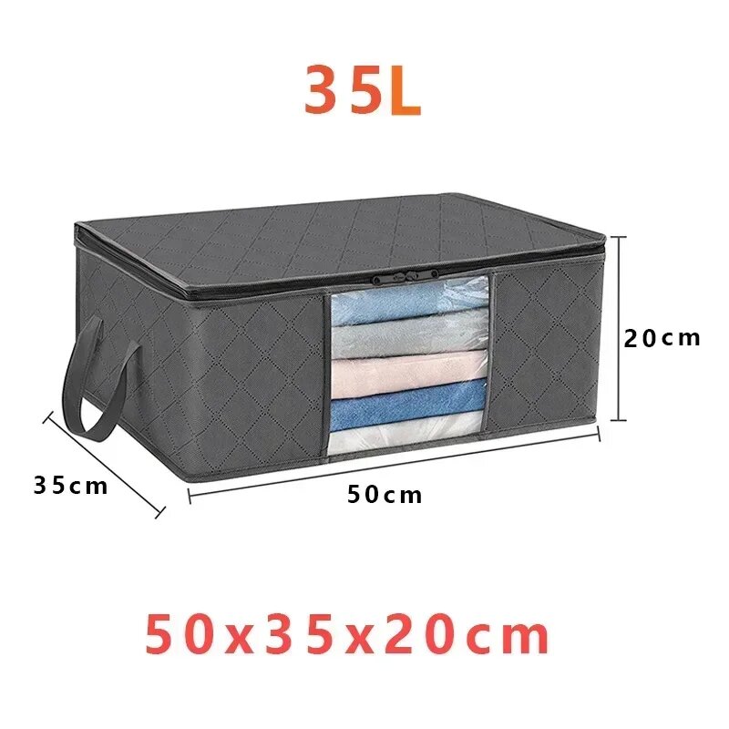 Складная сумка для хранения 35L, нетканая ткань, цвет 35L 1PC