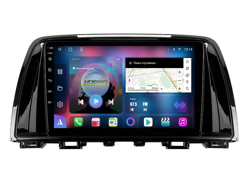 Штатная магнитола Mazda 6 2012-2015 UNISON 09A6 6Gb/128Gb, 8 ядер (3012-09HA6)