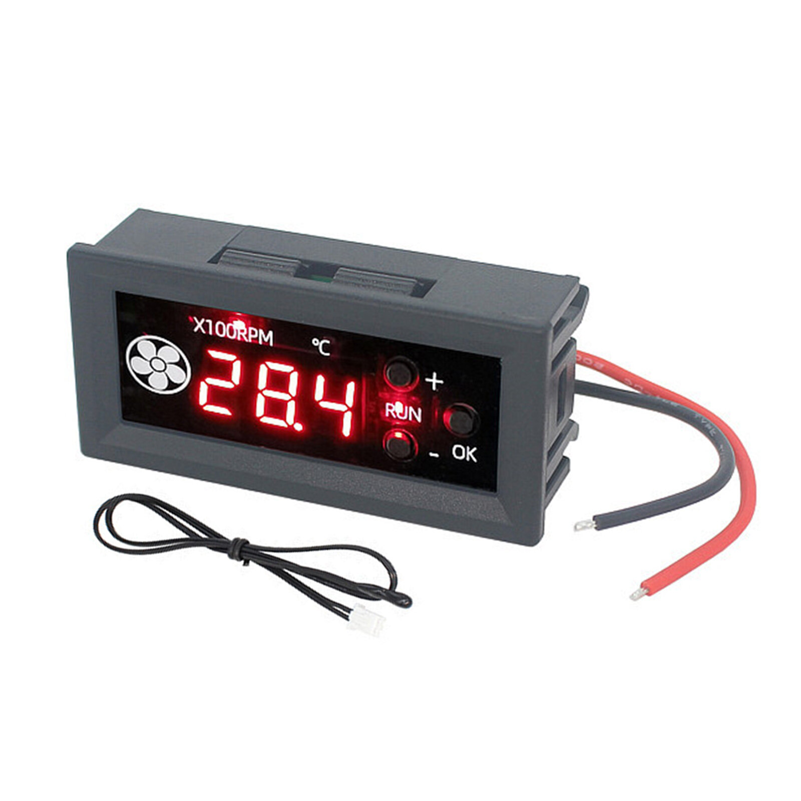 4-проводной контроллер скорости вентилятора с цифровым дисплеем и терморегуляцией