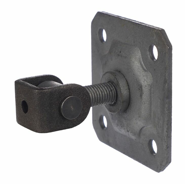 Петля воротная Gah Alberts с приварной скобой регулируемая на пластине