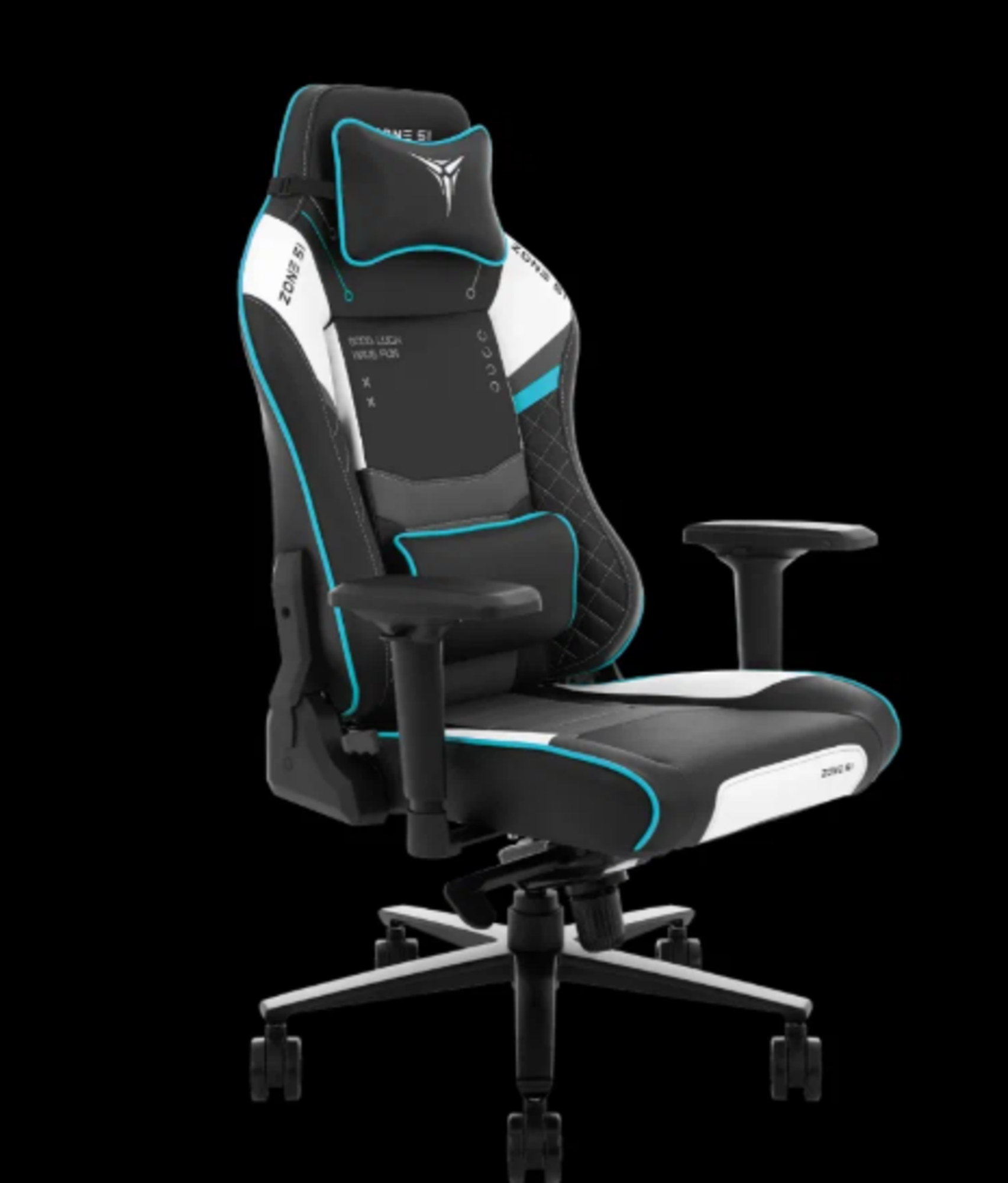 Кресло компьютерное игровое ZONE 51 Cyberpunk Limited Blue для геймеров, цвет голубой