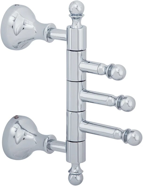 Держатель для полотенец Veragio Gialetta VR. GIL-6435. CR латунный, тройной, хром, вешалка для полотенец в ванную