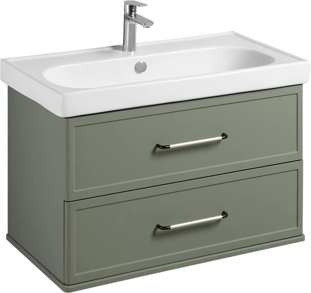 Тумба под раковину без столешницы AQUATON Нео Классика 85 кипарис