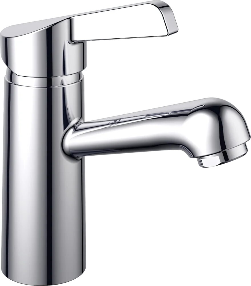 Смеситель для раковины D&K Rhein Schiller DA1462101 хром, глянцевый, кран для ванной в раковину, из латуни, рычажный, с керамическим картриджем