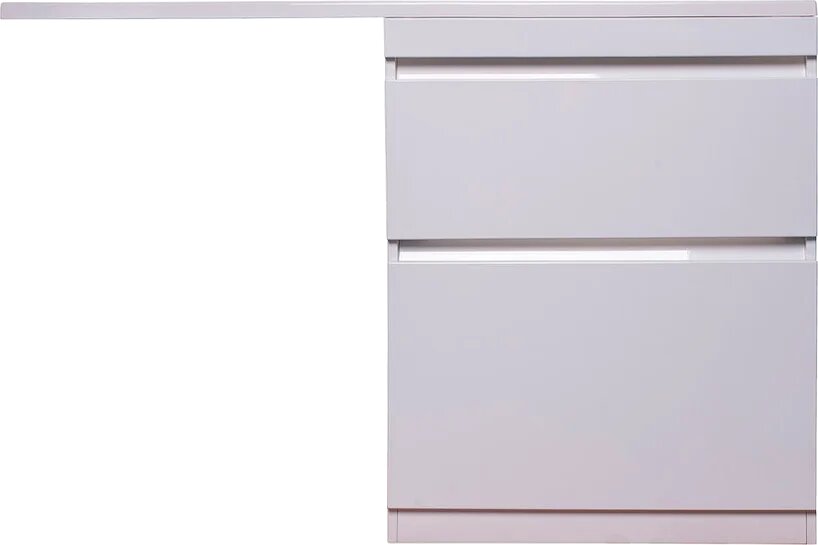 Тумба с раковиной Style Line Даллас 130 под стиральную машину, напольная, 130, 2 см, белая, глянцевая, из МДФ, с ящиками, раковина для ванной, из искусственного камня, прямоугольная