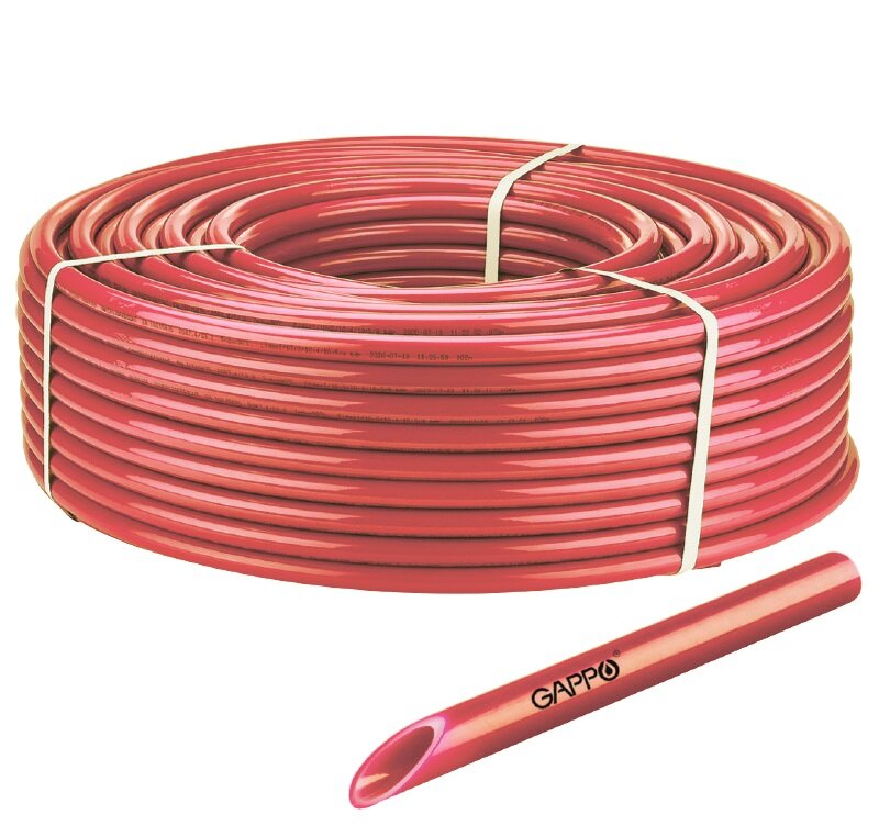 Труба PEX-А/ EVOH красная, 20 x 2,8 Gappo