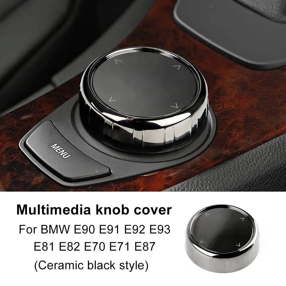 Накладка на кнопку iDrive, керамический черный, BMW E70 E71