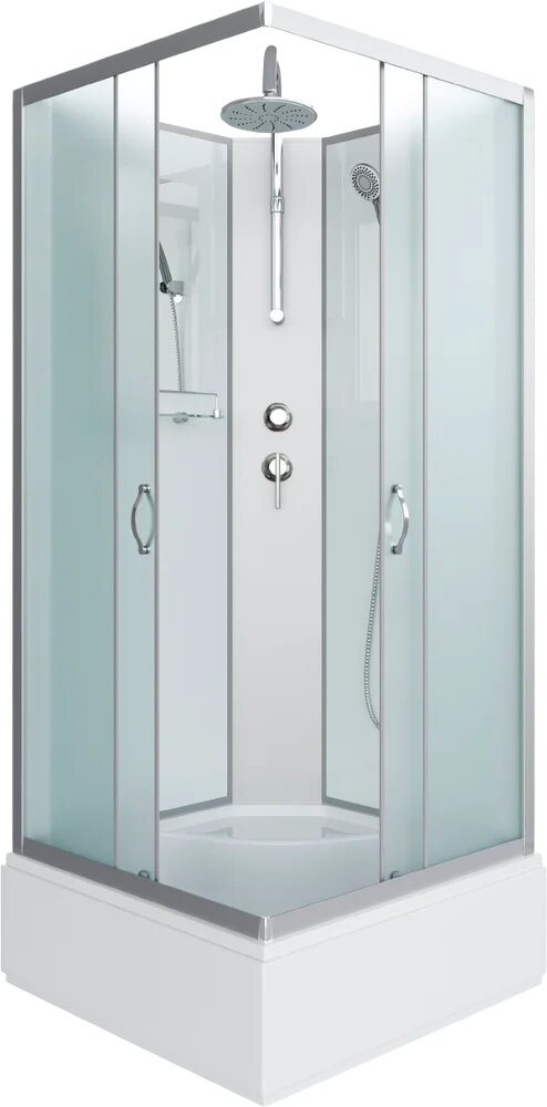 Душевая кабина Niagara Classic NG-1108-14BKT 90х90 см, без крыши, с тропическим душем