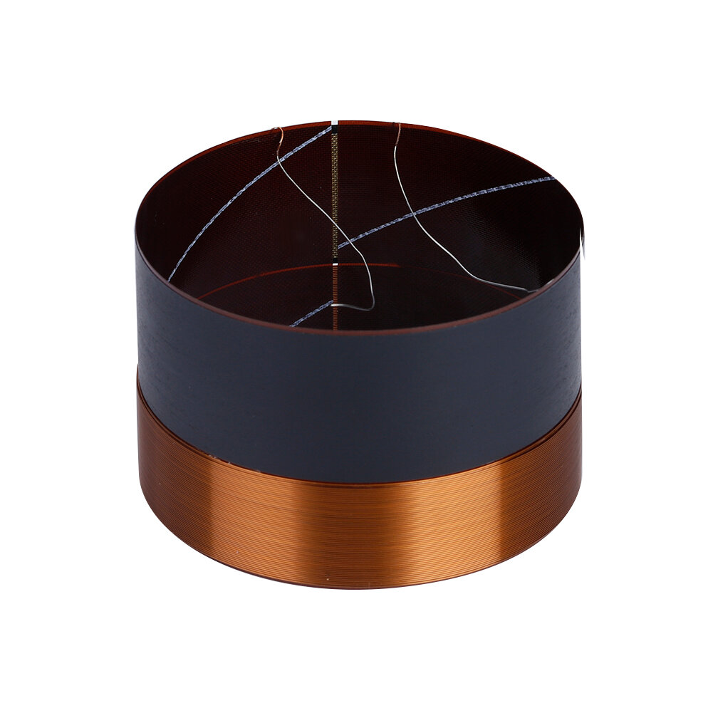 1PCS 75.5mm Голосовая катушка для аудио сабвуфера, Драйвер звука, Черный алюминий, Для ремонта сценических колонок, DIY, Диаметр 75.5mm, Материал катушки черный алюминий, Высота каркаса 50mm, Провод медный 16mm