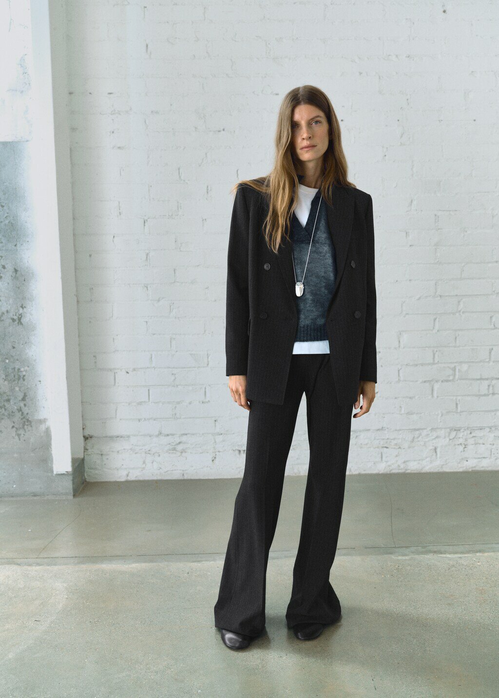 Пиджак MANGO IRISE, размер M, темно-серый