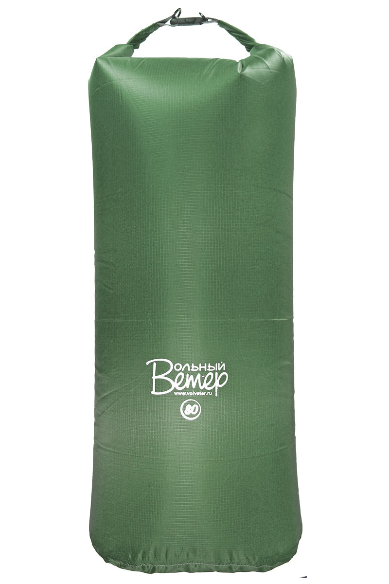 Гермомешок "Вольный Ветер" Taffeta 80 литров, влагонепроницаемый, хаки
