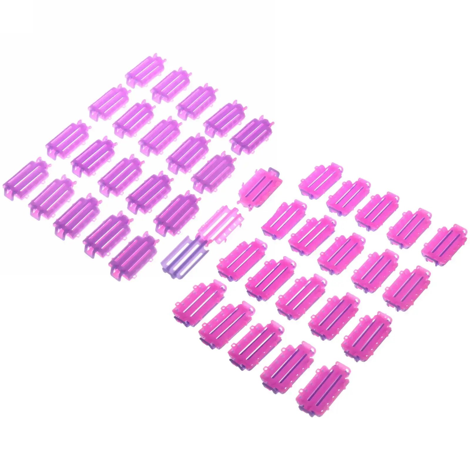 Бигуди пластиковые гофре 40-43шт «BIGUDI», для легкой укладки волос, 5х2,3см