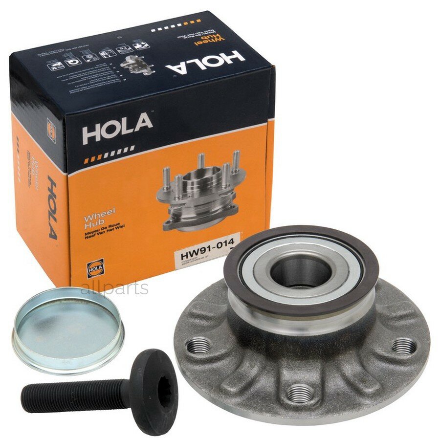 HOLA HW91-014 Ступица в сборе с датчиком ABS SKODA Octavia III A7 (5E3, NL3, NR3) (12-20), Karoq HOLA HW91-014