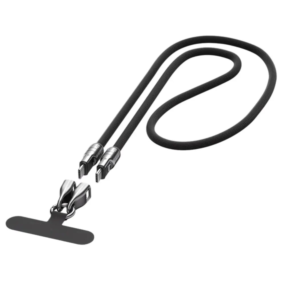 Кабель для передачи данных со шнурком 240 Вт, шнур для зарядки типа C-C с быстрой зарядкой PD для телефона, ноутбука, компьютера, веревки для мобильного телефона D 120cm