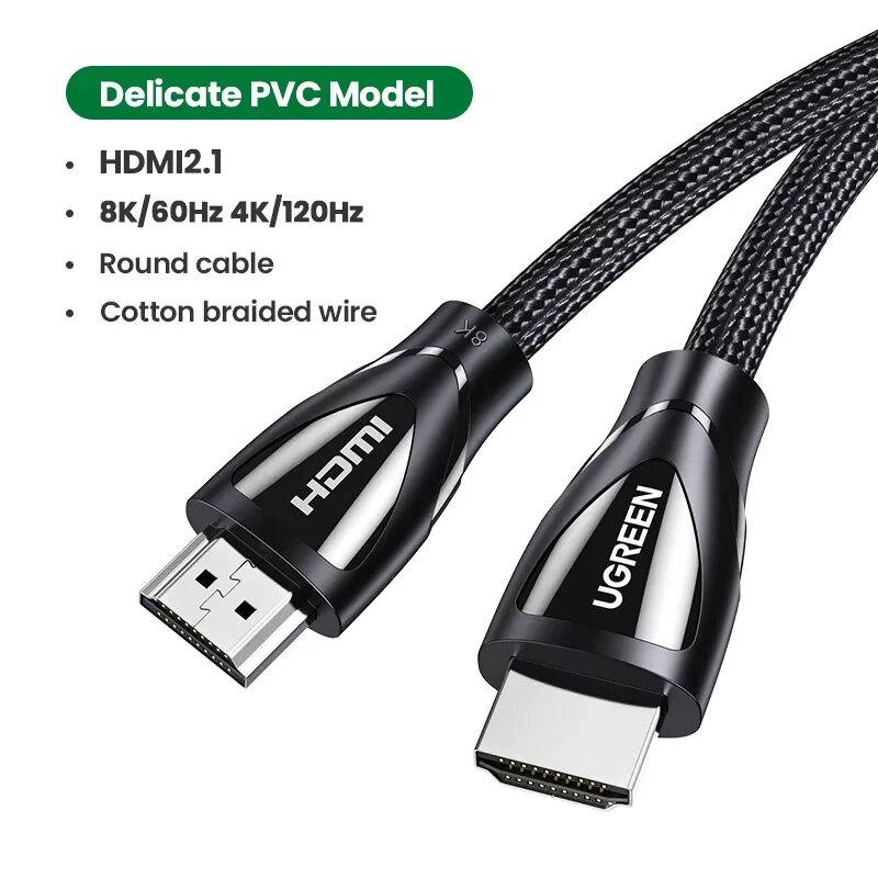 Кабель UGREEN HDMI 2.1 для Xbox Series X Delicate HDMI 2.1, 1m