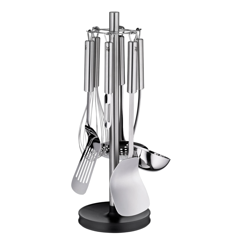 Набор из 6-ти кухонных аксессуаров Profi Plus из нержавеющей стали на подставке, стальной, серия Кухонные аксессуары, WMF, 3201002908