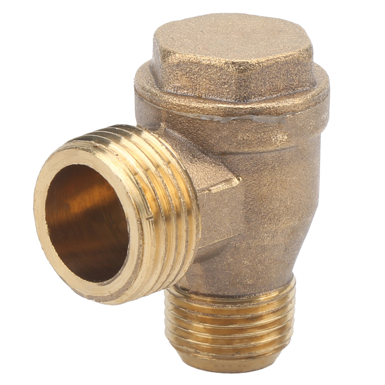 2Way Check Valve Brass Air Compressor Threaded NonReturn Fittings 1/2x3/8