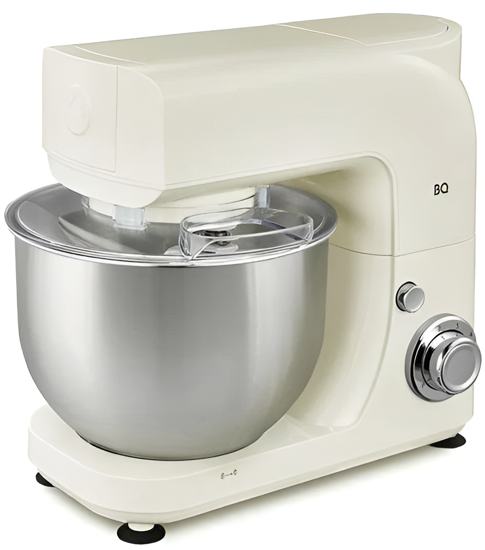 Миксер BQ MX520 бежевый 1600 Вт, планетарный, скоростей - 6, корпус - пластик, насадок - 3 шт