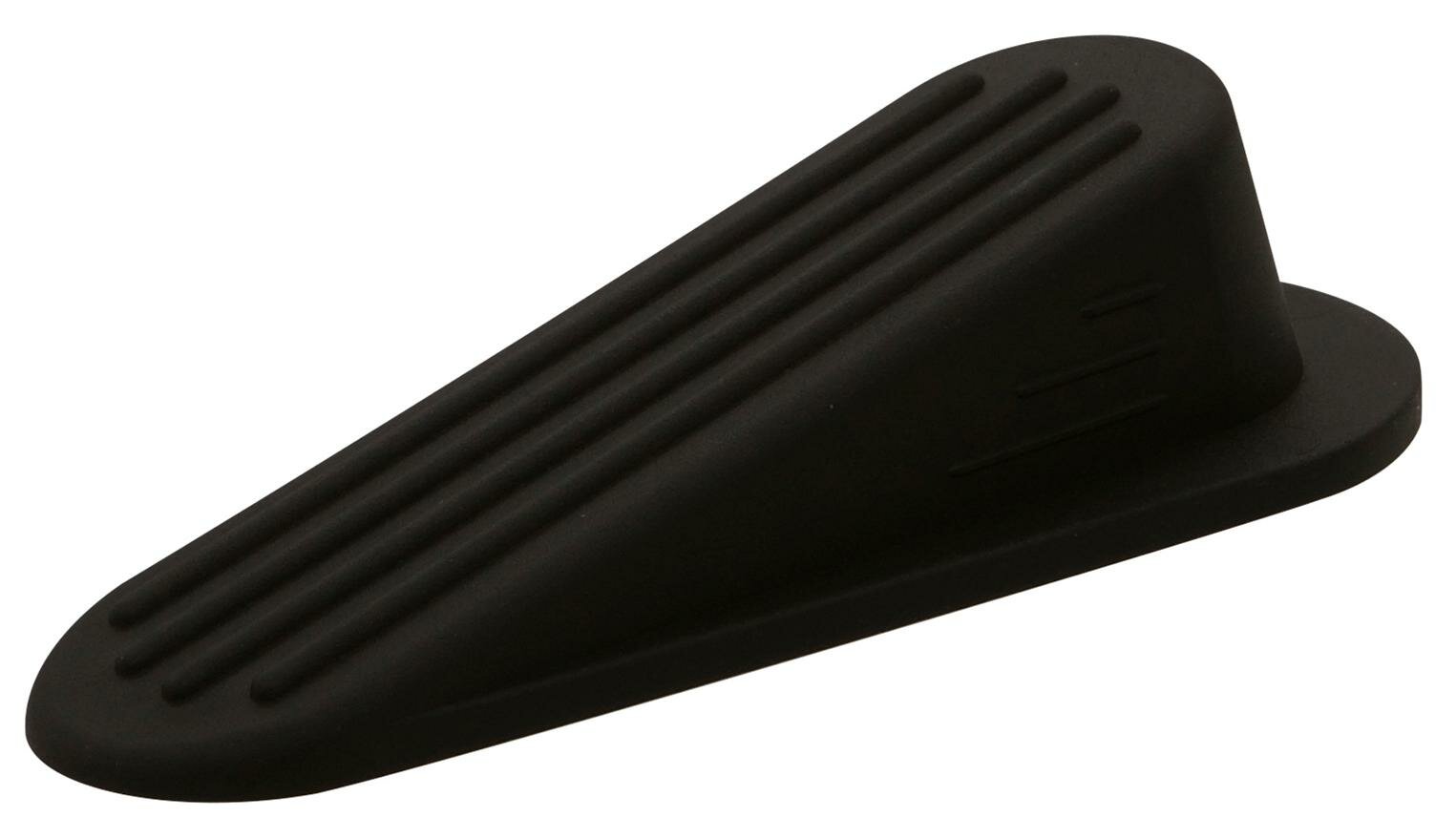 Стопор-фиксатор клин дверной резина 25х108 мм цвет черный