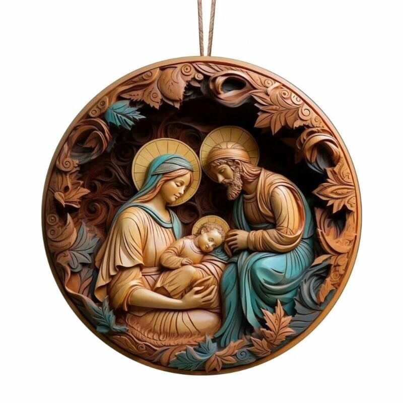 Ручная работа, подвесной орнамент для создания рождественской атмосферы, - 4