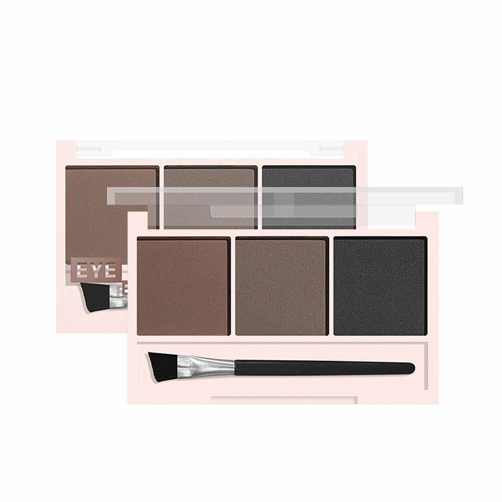 Трехцветные нежные и стойкие водостойкие брови