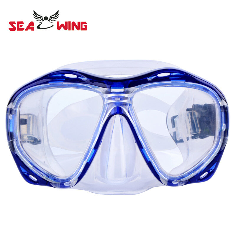 Универсальная силиконовая маска для дайвинга, водонепроницаемая маска для плавания, фридайвинга и снорклинга, комплект для водных видов спорта, очки для дайвинга для взрослых.