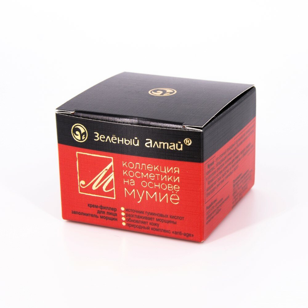 Зеленый алтай крем-филлер для лица заполнитель морщин с мумие 50 мл