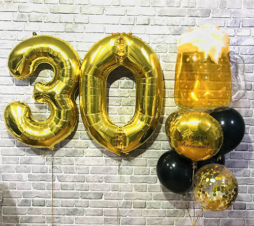 Воздушные шары на День Рождения "Любимому"