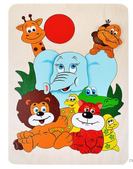 Мозаика деревянная "Африка"