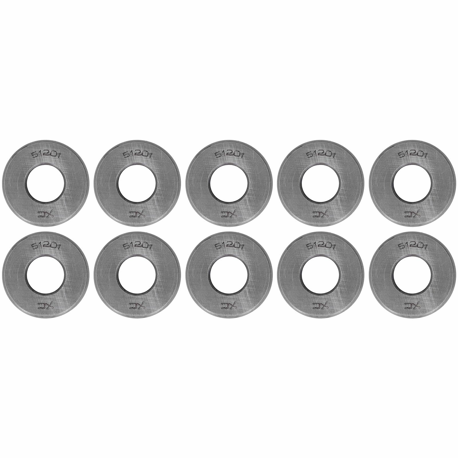 10 шт Упорный шарикоподшипник, односторонний, комплект для оборудования, серия 51201